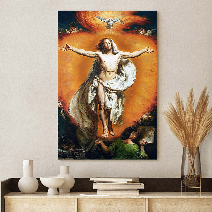 The Ascension Of Christ Canvas - Jesus Portrait Picture - Religious Gi – Ciaocustom