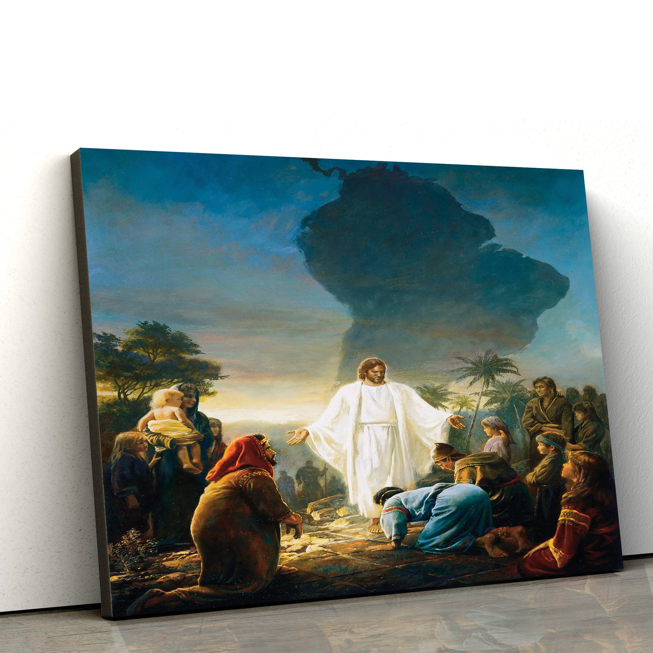 The Bible And The Book Of Mormon Testify Of Christ Canvas Wall Art - C ...