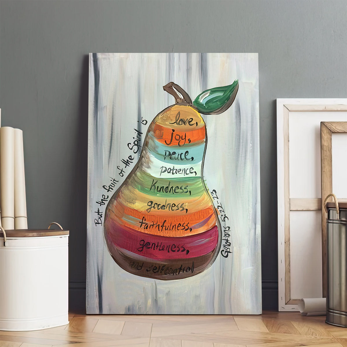 The Fruit Of The Spirit Wall Art Canvas - Bible Verse Wall Art - Chris ...
