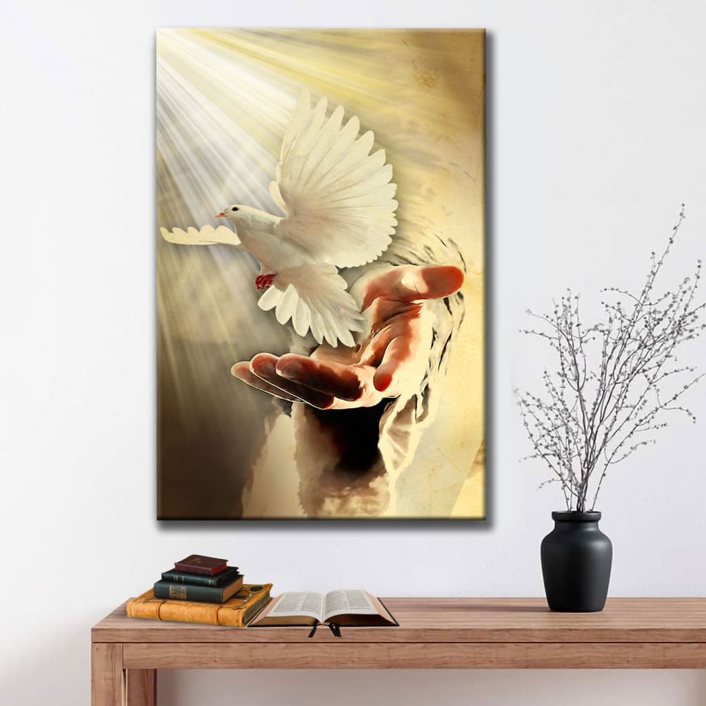 The Hand Of God Picture Jesus Hands Canvas Art - Bible Verse Canvas ...