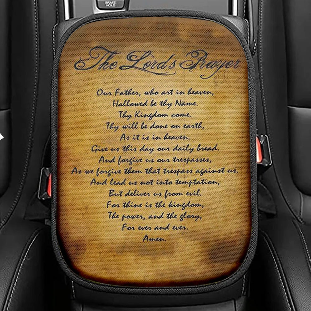 The Lords Prayer Bible Verse Seat Box Cover, Christian Gifts, Christia ...