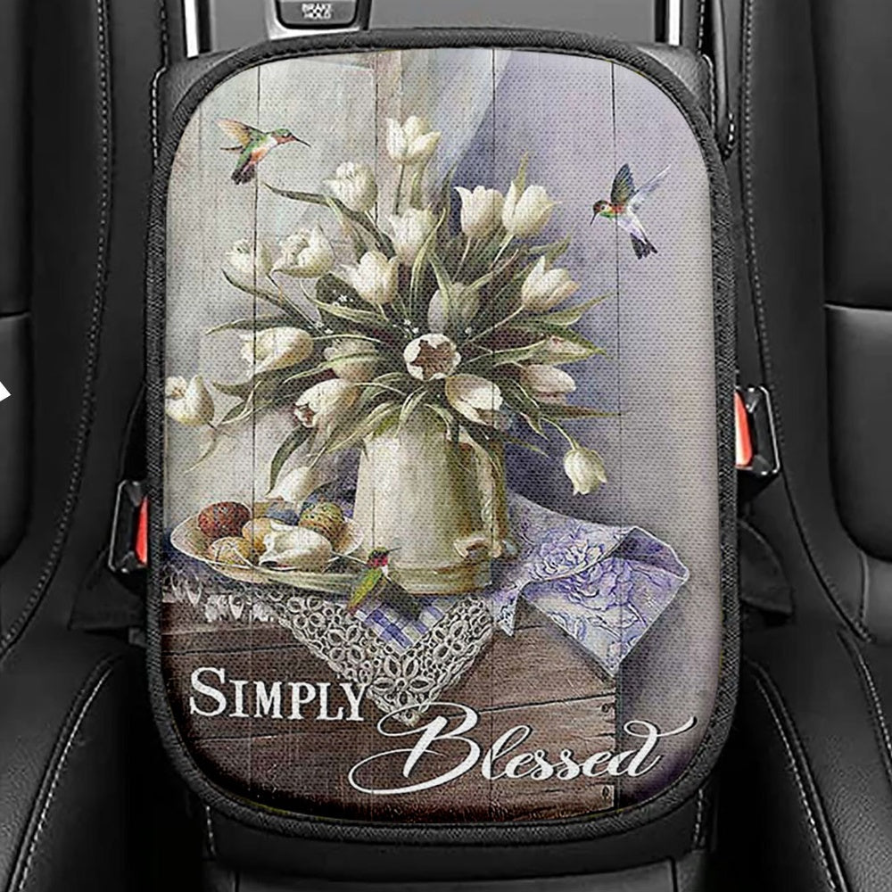 Tulip Vase Hummingbird Still Life Simply Blessed Seat Box Cover, Bible ...