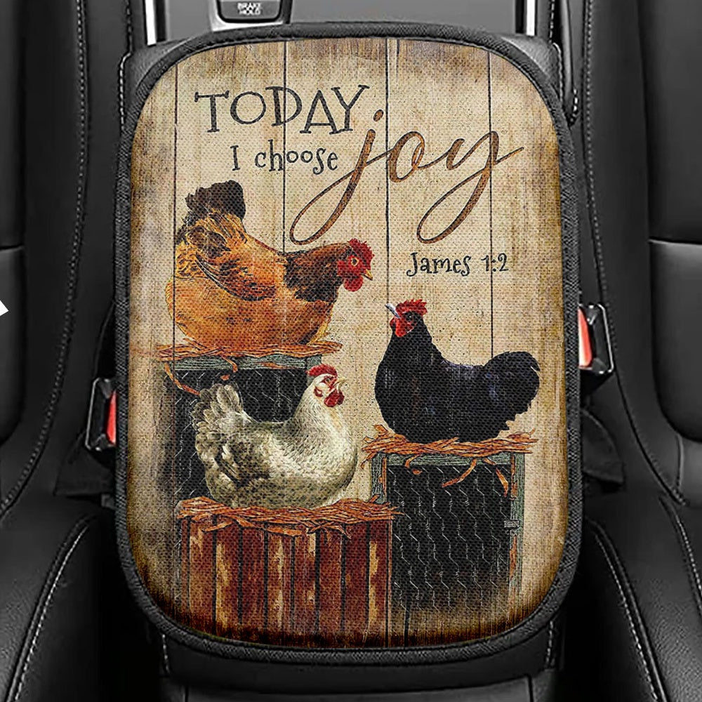 Unique Chicken Today I Choose Joy Seat Box Cover, Christian Car Center ...
