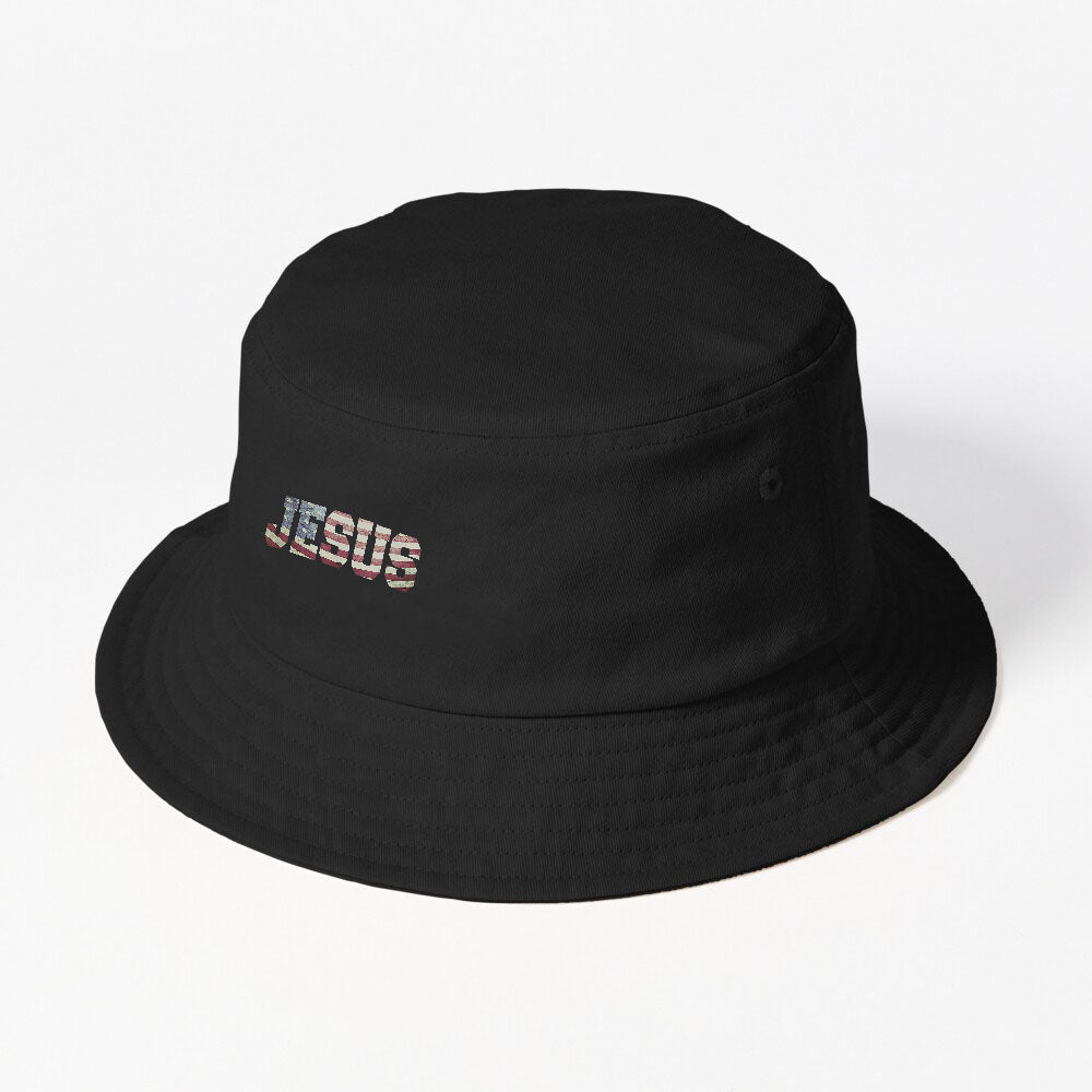 Usa Us Flag Patriotic 4th Of July Jesus Bucket Hat – Ciaocustom