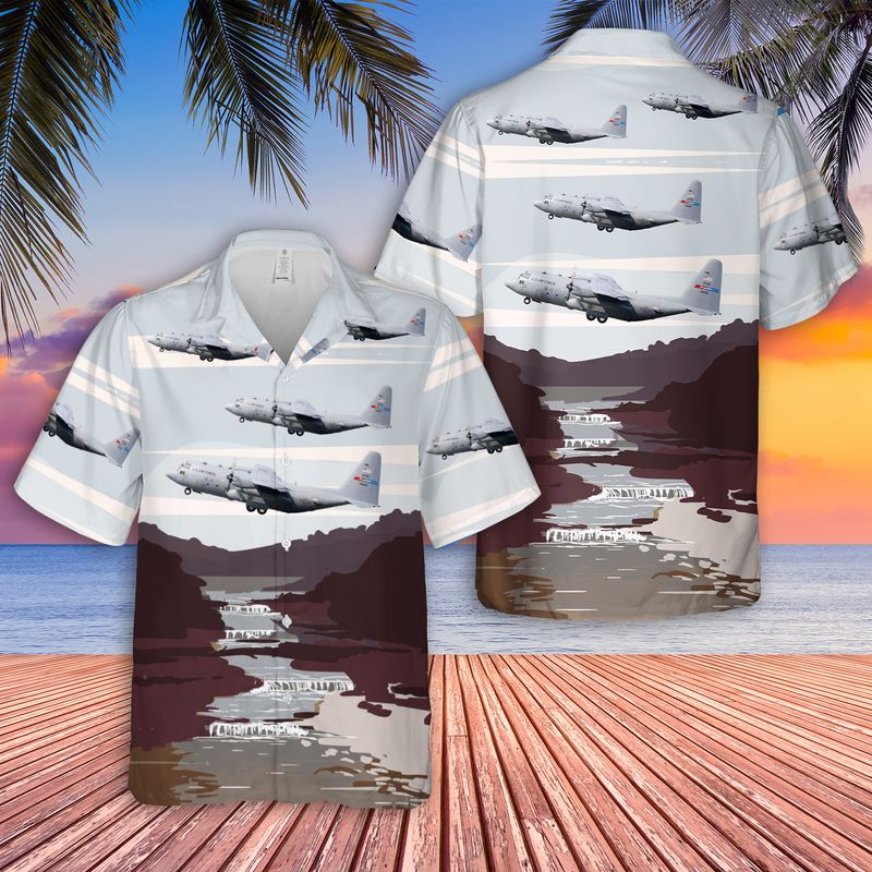 Usaf 910th Airlift Wing Lockheed C-130h Hercules Hawaiian Shirt - Beac ...