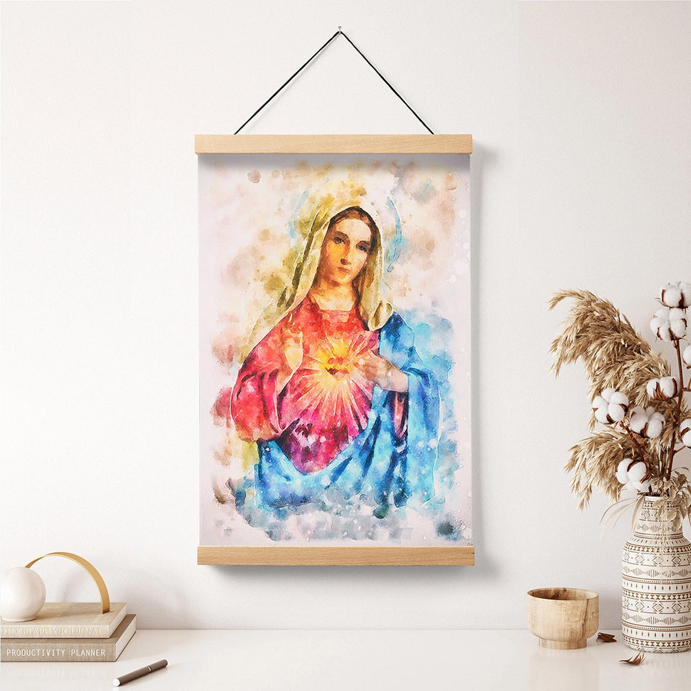 Virgin Mary Hanging Canvas Wall Art 1 - Catholic Hanging Canvas Wall A ...