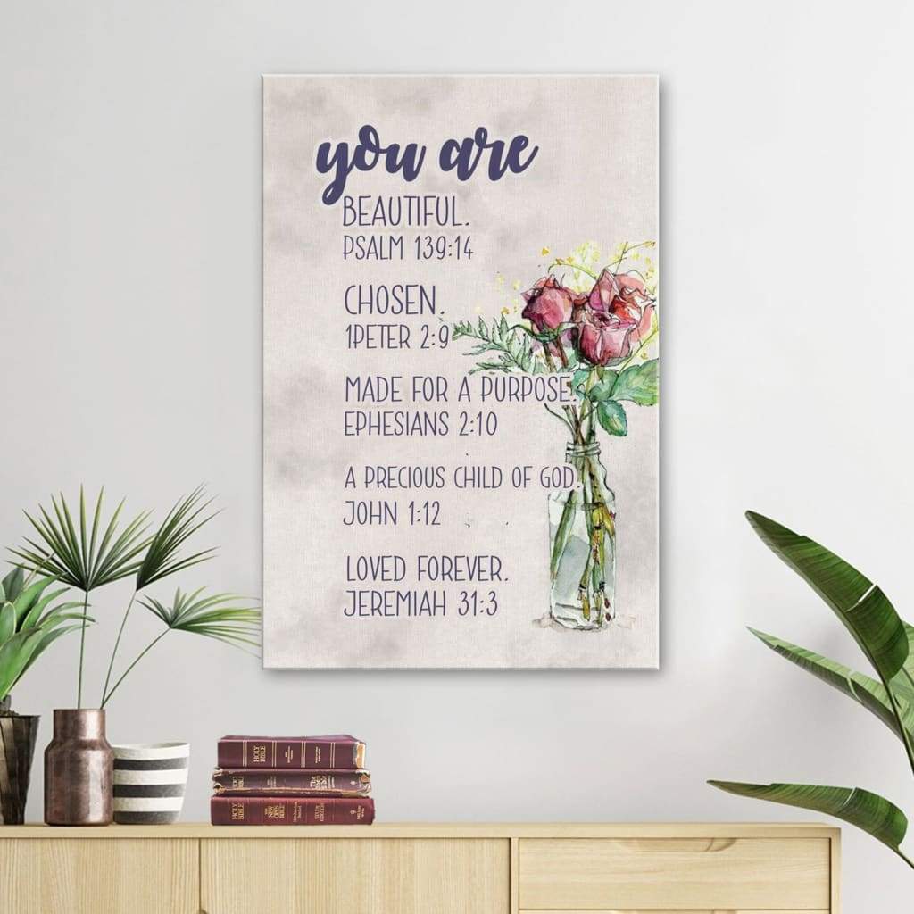 You Are Who God Says You Are Bible Verse Canvas Art - Bible Verse Canv ...