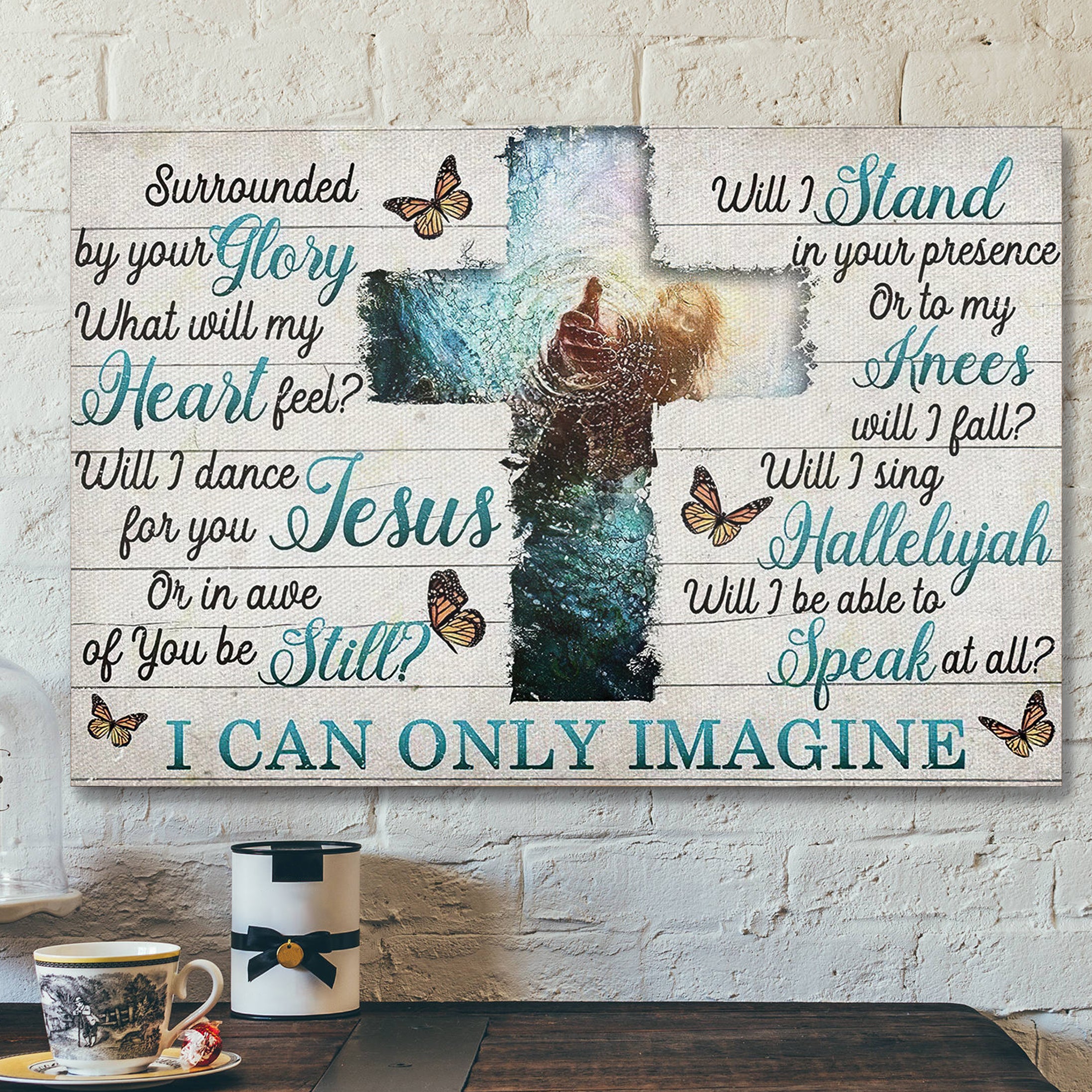Bible Verse Canvas - Christian Canvas Art - Jesus Canvas - I Can Only ...